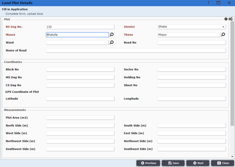 Application Filing – Electronic Construction Permitting System