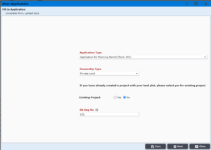 PP Application Filling – Electronic Construction Permitting System